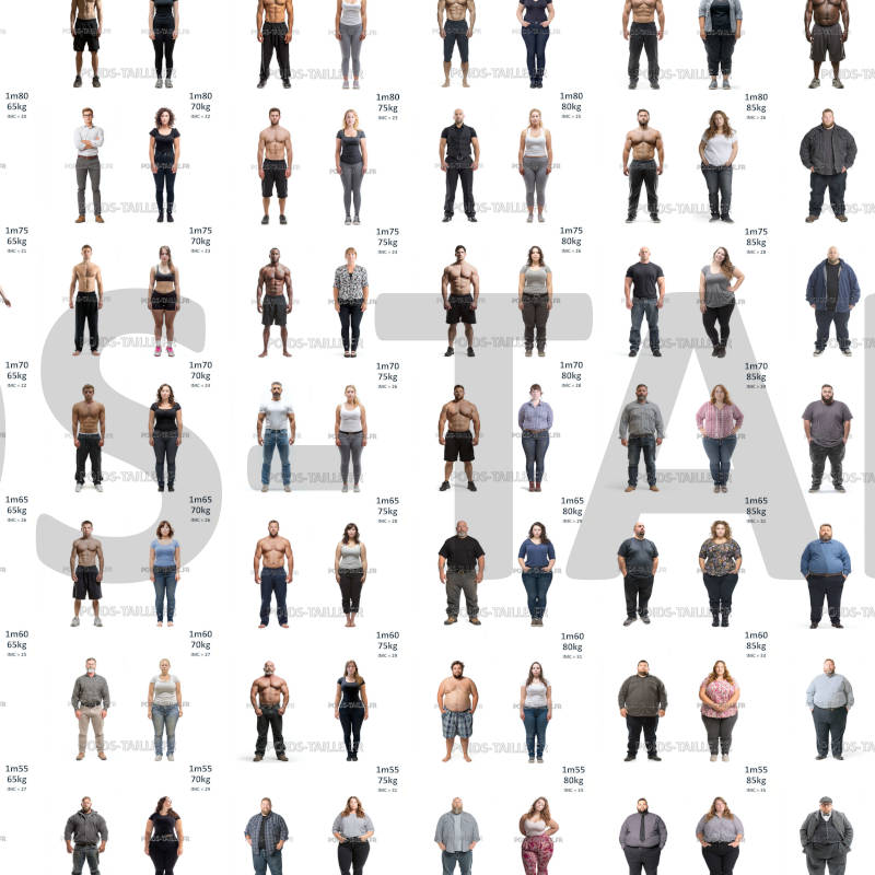 IMC en photo - Poids-taille.fr
